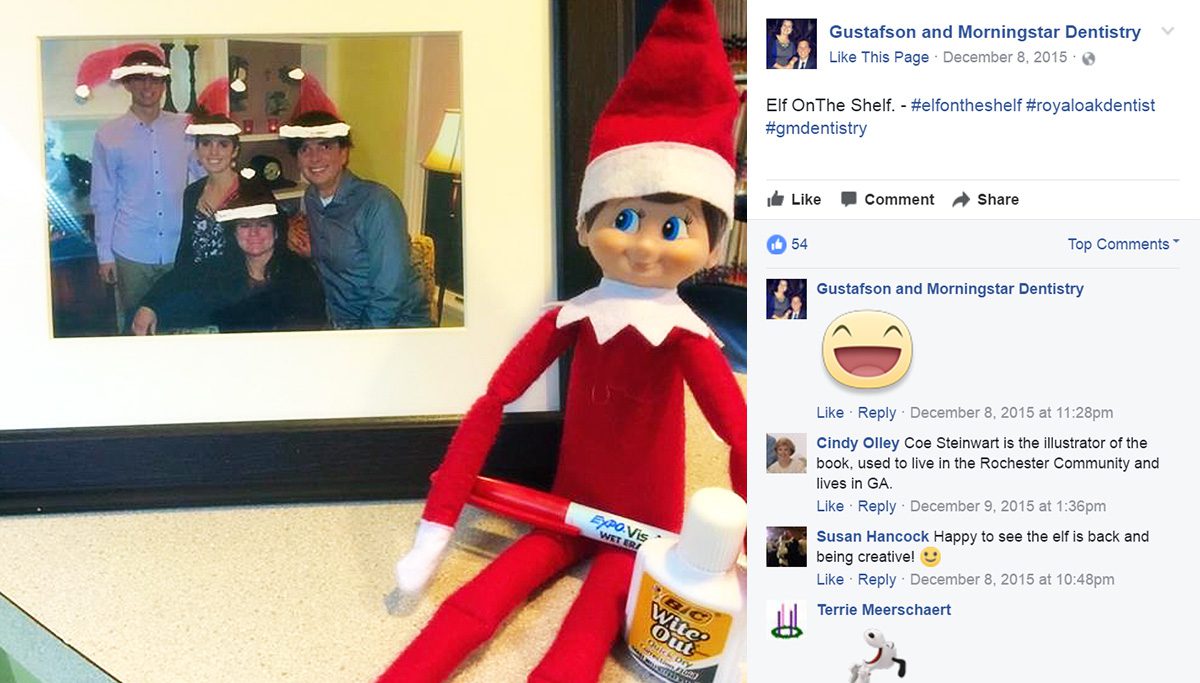 Using "Elf on the Shelf" for Dental Practice Holiday