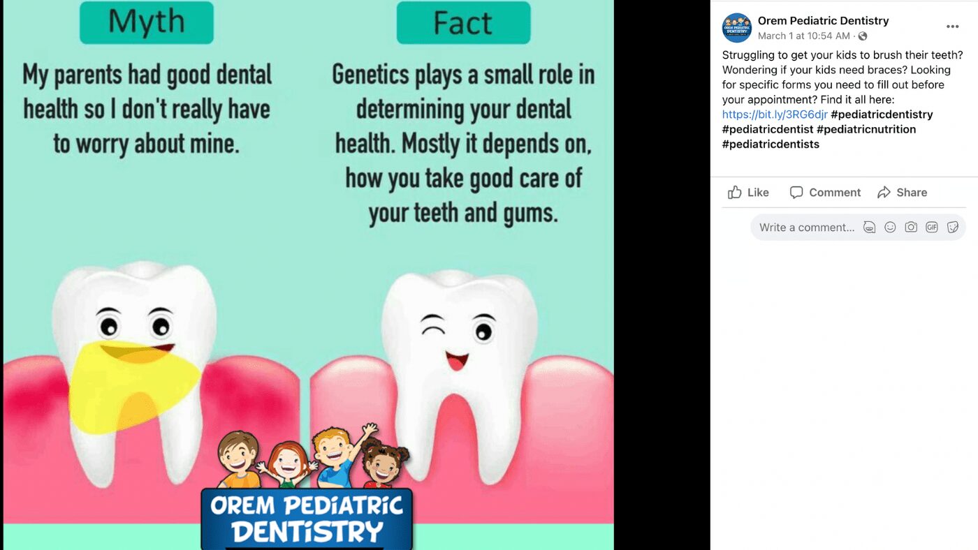 26 Fun Pediatric Dentist Facebook Post Ideas - My Social Practice - Social Media Marketing for ...