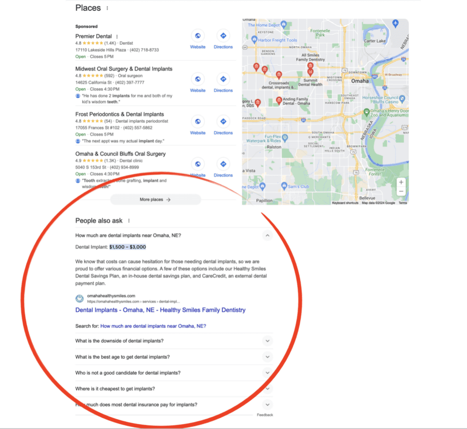 Dental Website SEO using Artificial Intelligence